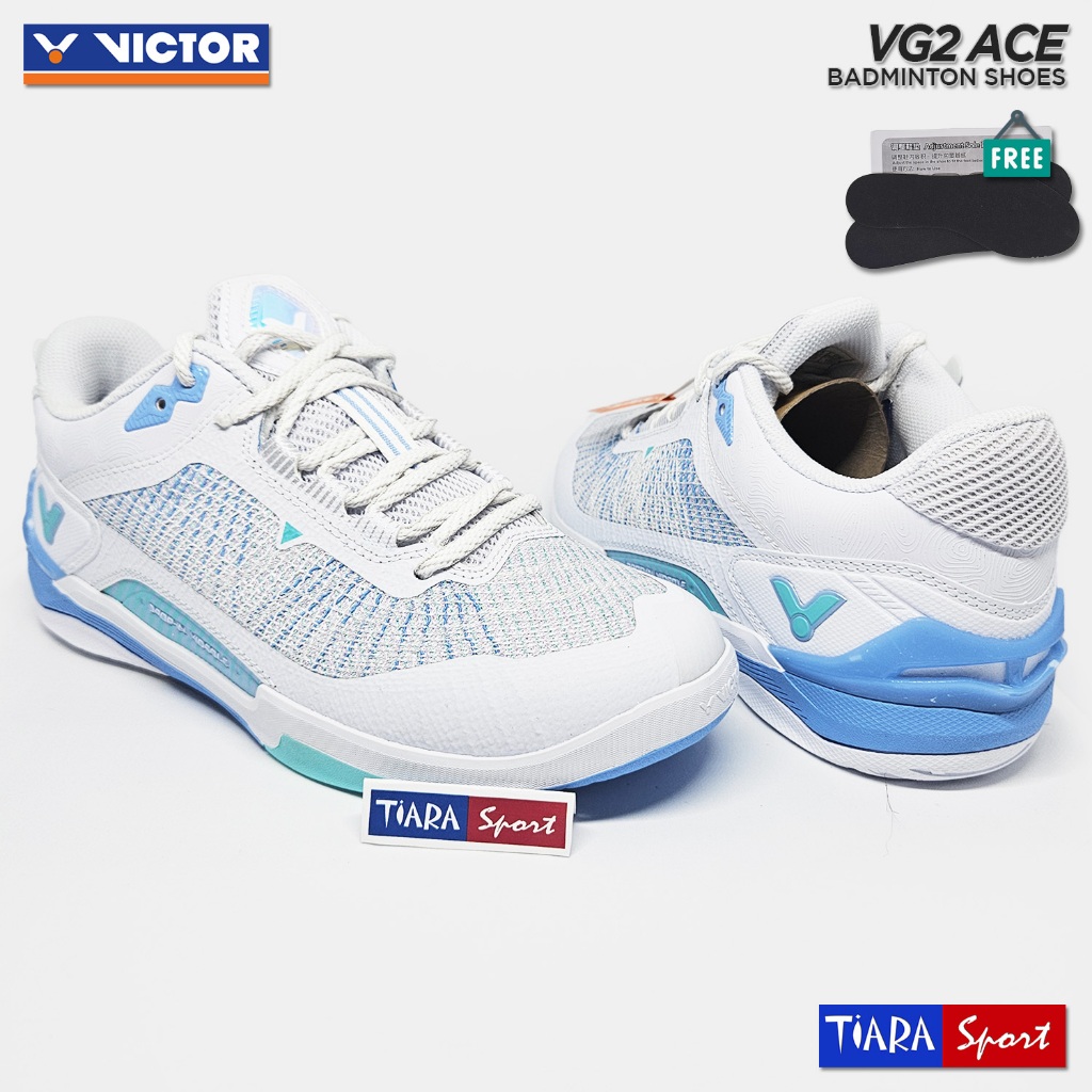 Jual Sepatu Badminton VICTOR VG2 ACE A - White - Wide V 3.5 Shoes VG 2 VG2ACE | Shopee Indonesia
