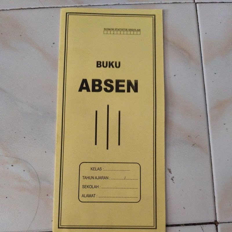 Jual buku absen panjang 1 pcs ecer | Shopee Indonesia