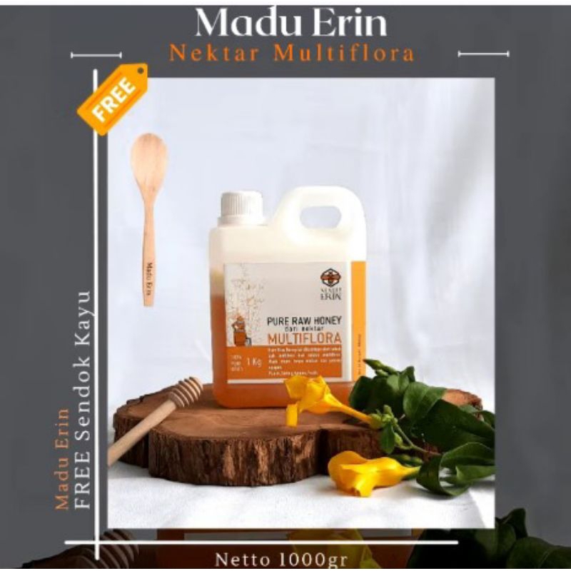 Jual Madu Erin Madu Murni Asli 1 Kg Multiflora Standar Sni | Shopee ...