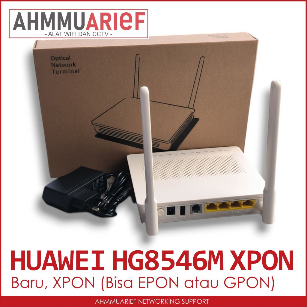 Jual BARU - MODEM ONT ONU HUAWEI ECHOLIFE HG8546M XPON (BISA EPON ATAU GPON) ROUTER ACCESS POINT ...