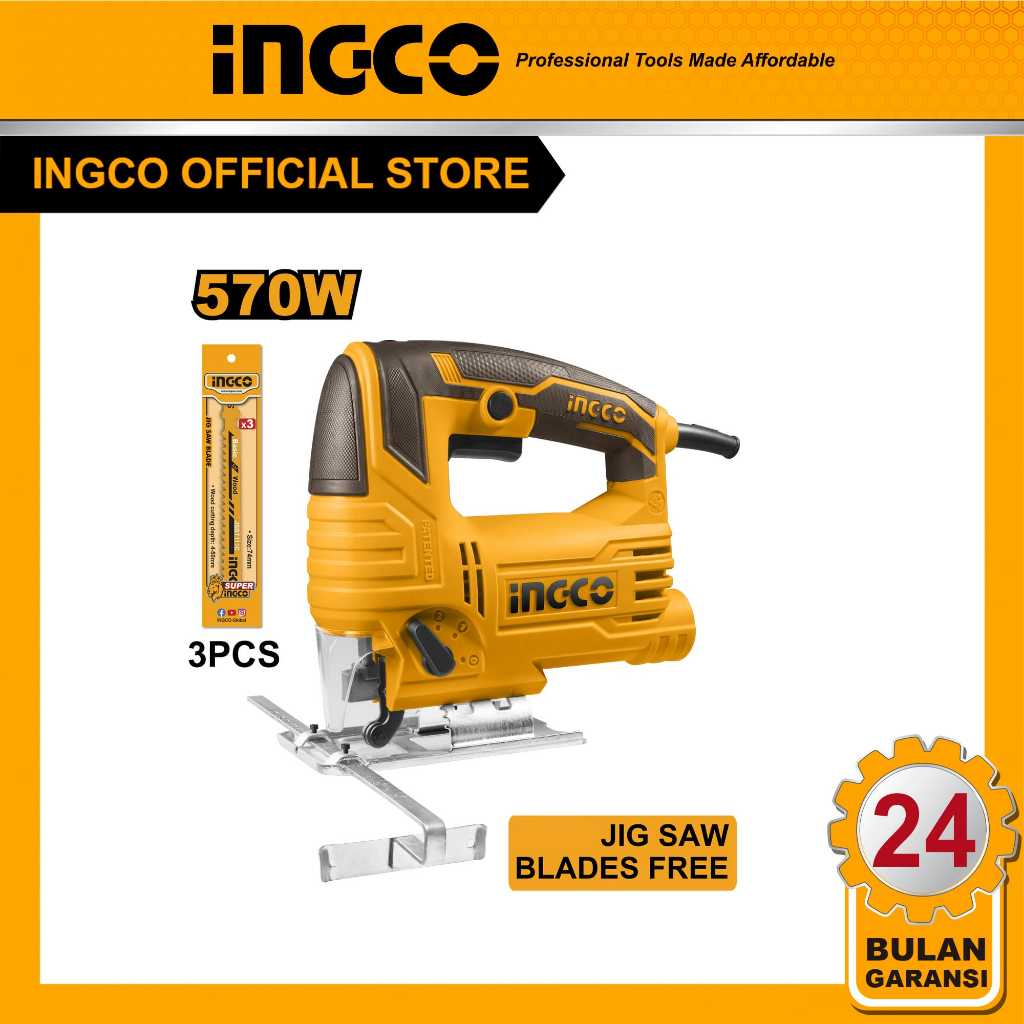 Jual Jig Saw (570 W) INGCO JS57028 - Mesin Jigsaw Gergaji Triplek Ukir ...