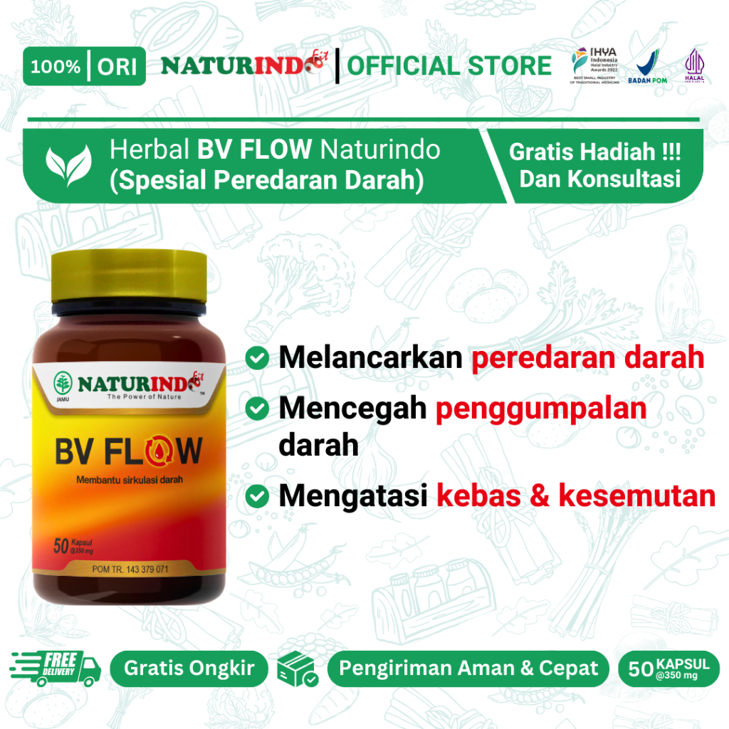 Jual Obat Herbal Naturindo Fit - BV FLOW Spesial Atasi Peredaran Darah ...