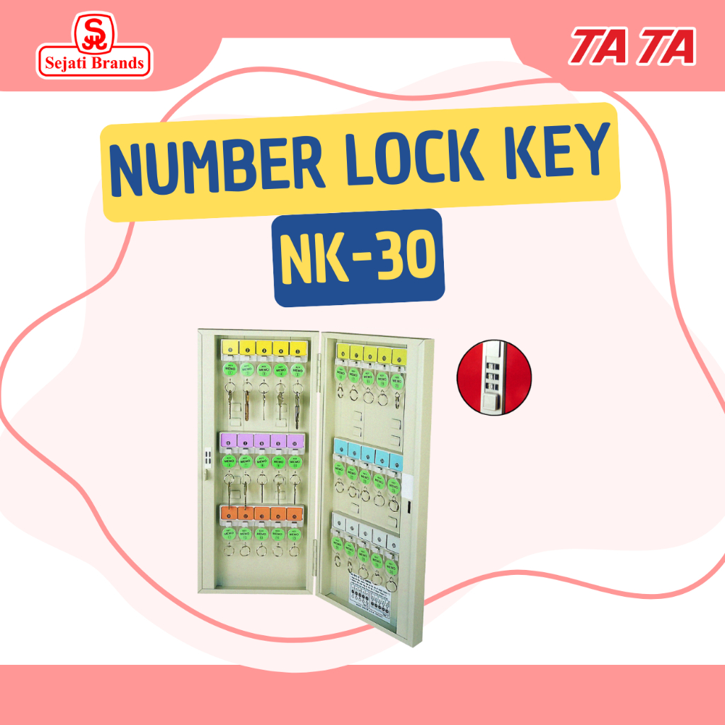 Jual TA TA Key House Dial Number Lock NK-30 /Box Penyimpanan Kunci/ key ...