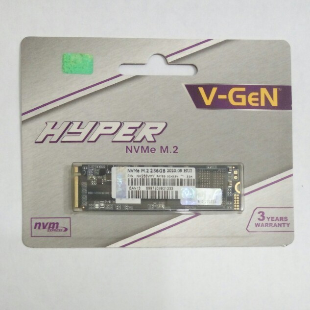 Jual SSD V-Gen 256GB Hyper NVMe M2 2280 PCIe Gen3 - SSD Vgen 256GB NVMe ...