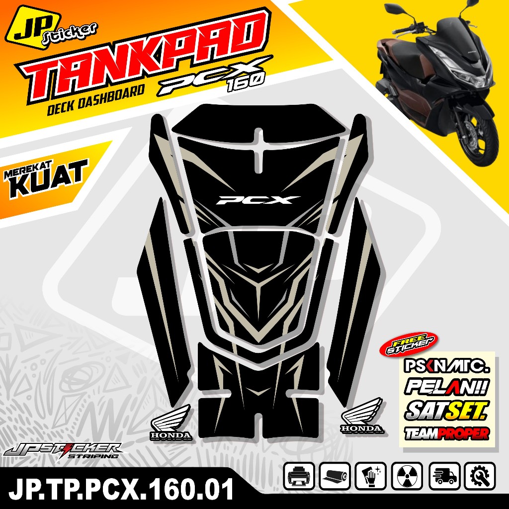 Jual Stiker Tangki Bensin Pcx 160 Sticker Tengki Motor Anti Luntur JP ...