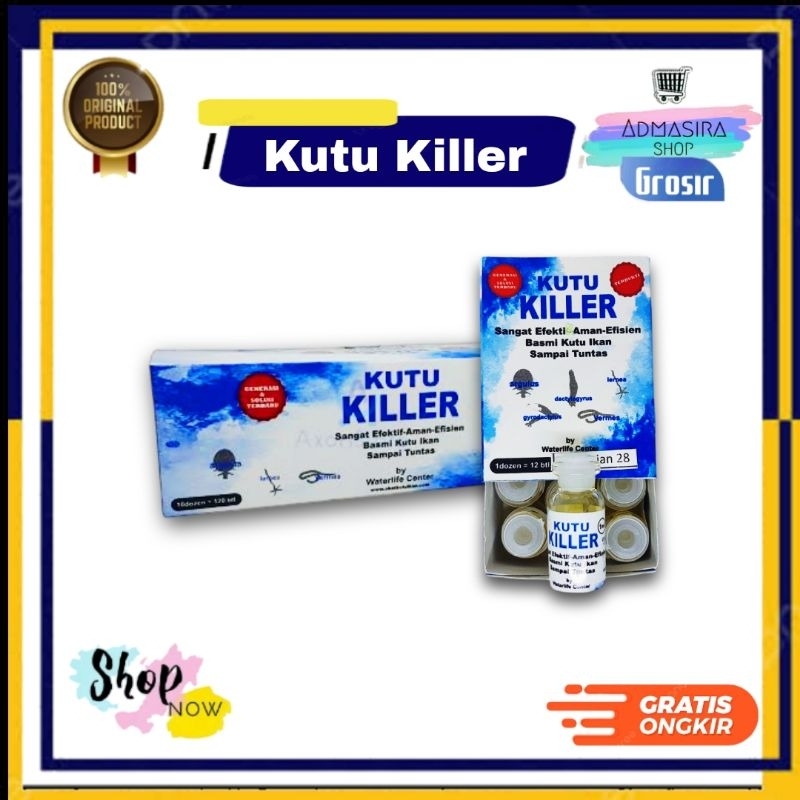 Jual KUTU KILLER Obat Ikan Pembasmi Kutu Ikan Hias Koi Arwana | Shopee ...