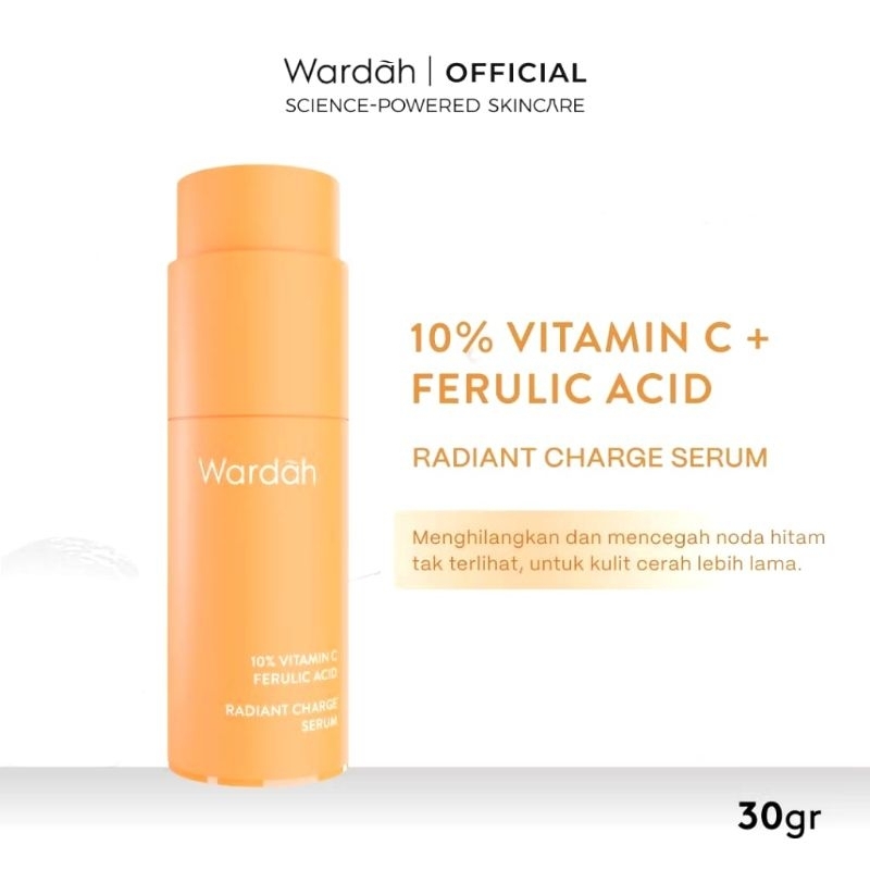 Jual WARDAH SERUM VITAMIN C 10% +FERULIC ACID RADIANT CHARGE SERUM 20ML ...