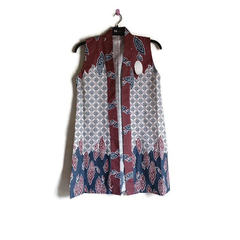 Jual ONE SET OUTER BATIK XL XXL VEST OUTER ROMPI BATIK MUAT JUMBO ...