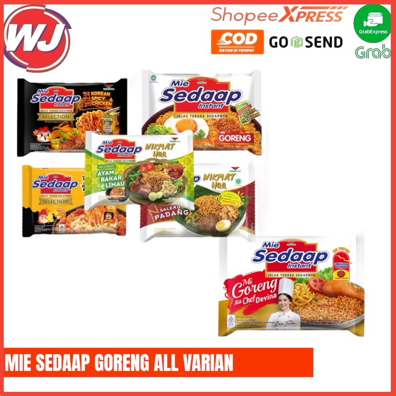 Jual MIE SEDAAP GORENG ALL VARIAN @pcs | Shopee Indonesia