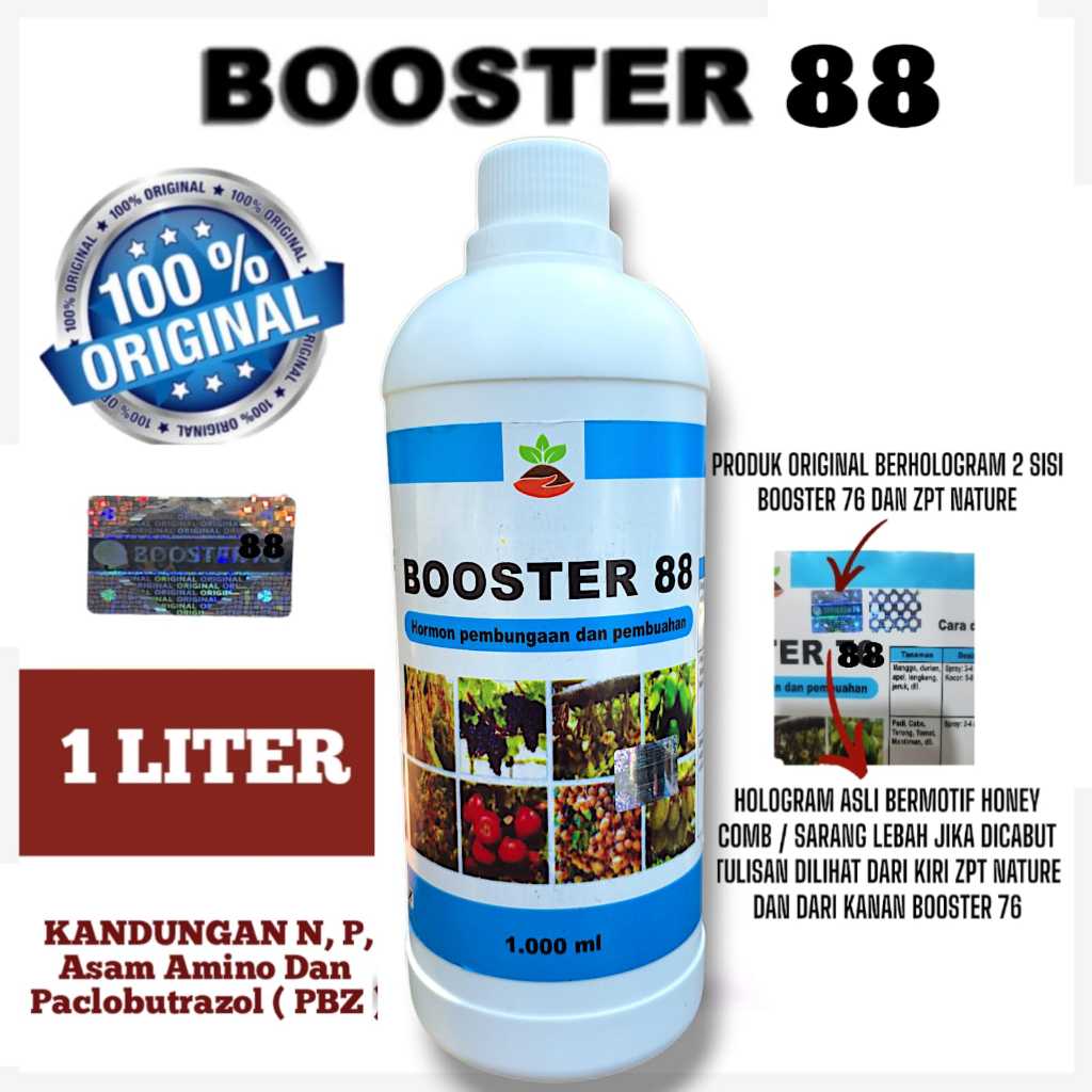 Jual Pupuk Booster 88 Organik Pelebat Dan Penyubur Tanaman Buah 250ml | Shopee Indonesia
