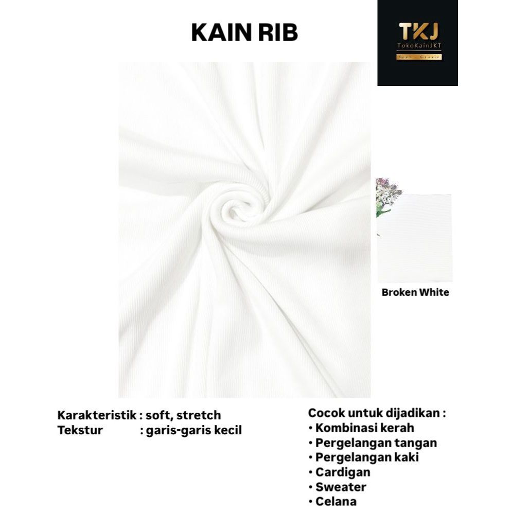 Jual Kain Rib / Bahan Rib / Rib Kombinasi / RIB Knitting / Kaos Rib ...