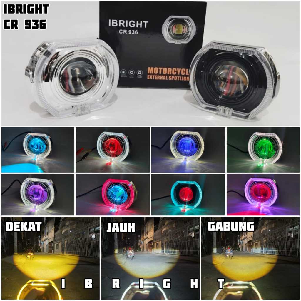 Jual IBRIGHT CR936 - Projie Biled Cut Off 4.5inc Black & Silver Series | Shopee Indonesia