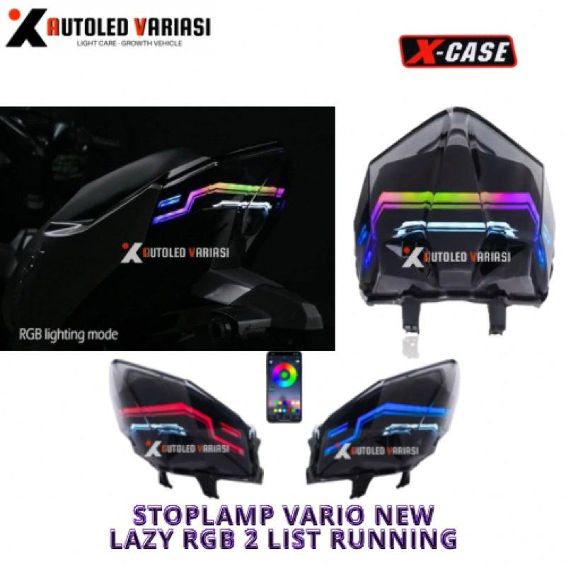 Jual Stoplamp Lazy Vario Led New 125 150 RGB Aplikasi Fullset Pnp Vario ...