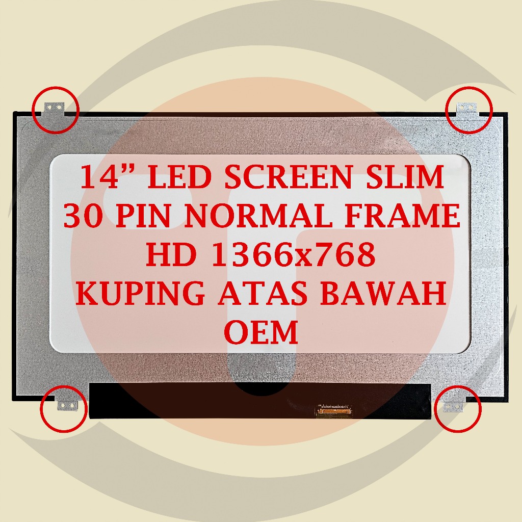 Jual LCD LED Laptop 14" 30 PIN Slim UMUM CHIMEI INNOLUX BOE AUO LG | Shopee Indonesia