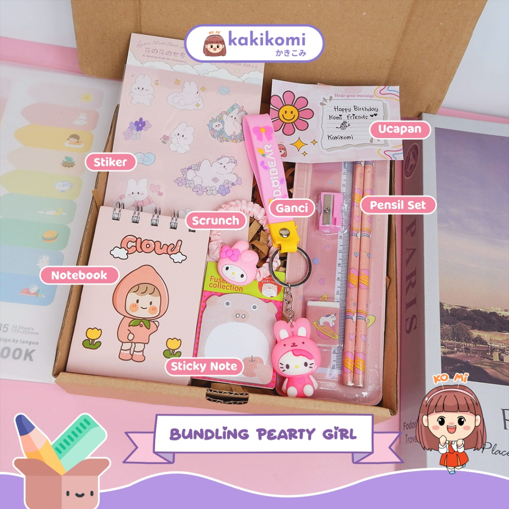 Jual Paket Stationery Hampers Ulang Tahun Cewek Paket Alat Tulis Lucu ...