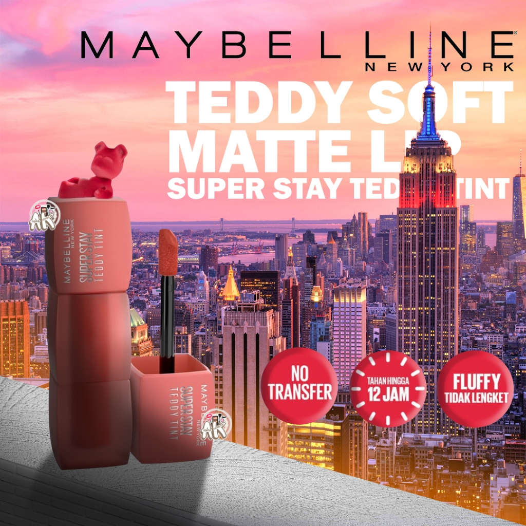 Jual MAYBELLINE SUPERSTAY TEDDY TINT 5ML SERIES ( READY ALL SHADE ...