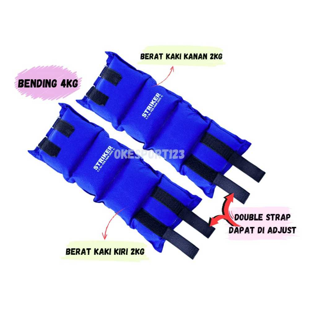 Jual BENDING PEMBERAT KAKI 4KG – Ankle Weights untuk Latihan Otot ...
