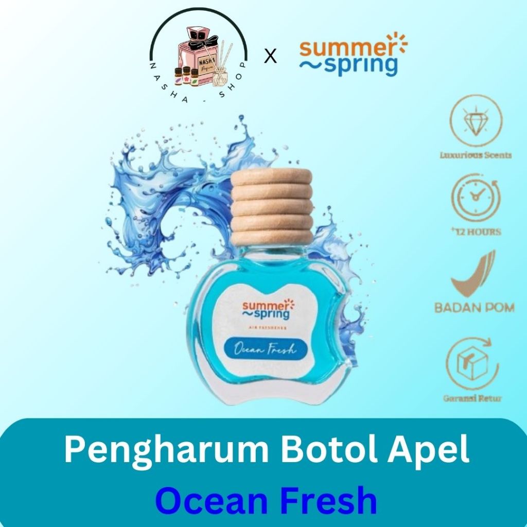 Jual SUMMER SPRING BOTOL APEL | OCEAN FRESH | 10 ML | PARFUM MOBIL ...