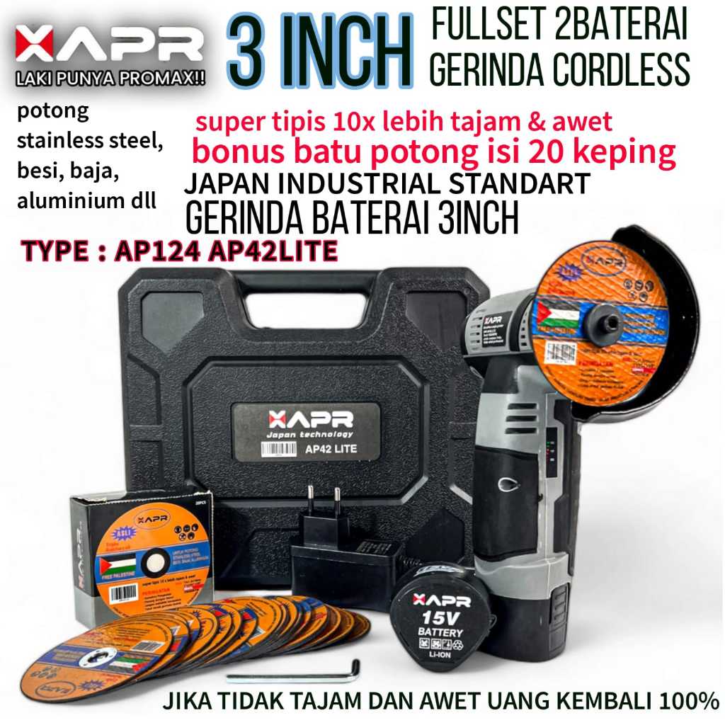 Jual MAKITA Mesin gerinda baterai komplit pembuka baut hujia ban roda ...