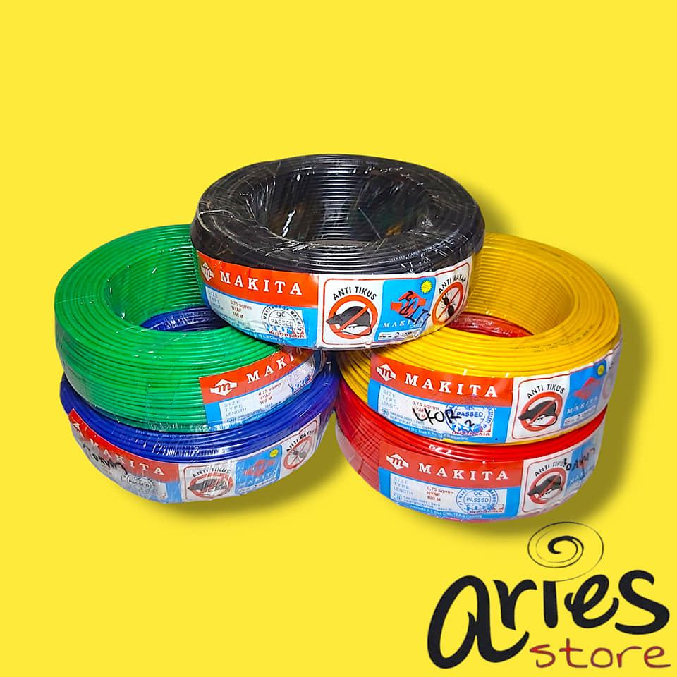 Jual KABEL SERABUT NYAF 0.75 MAKITA ECERAN 1 METER | Shopee Indonesia