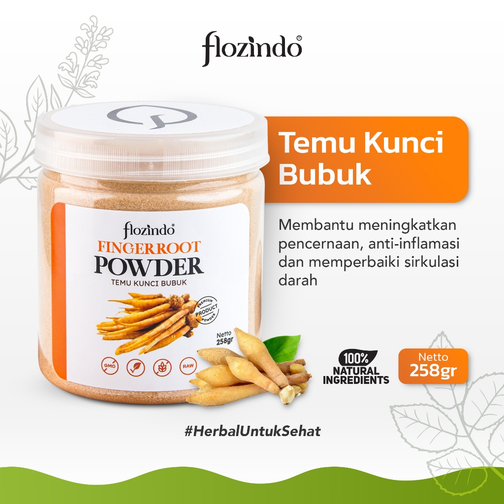 Jual Flozindo Fingerroot Powder / Temu Kunci Bubuk | Shopee Indonesia