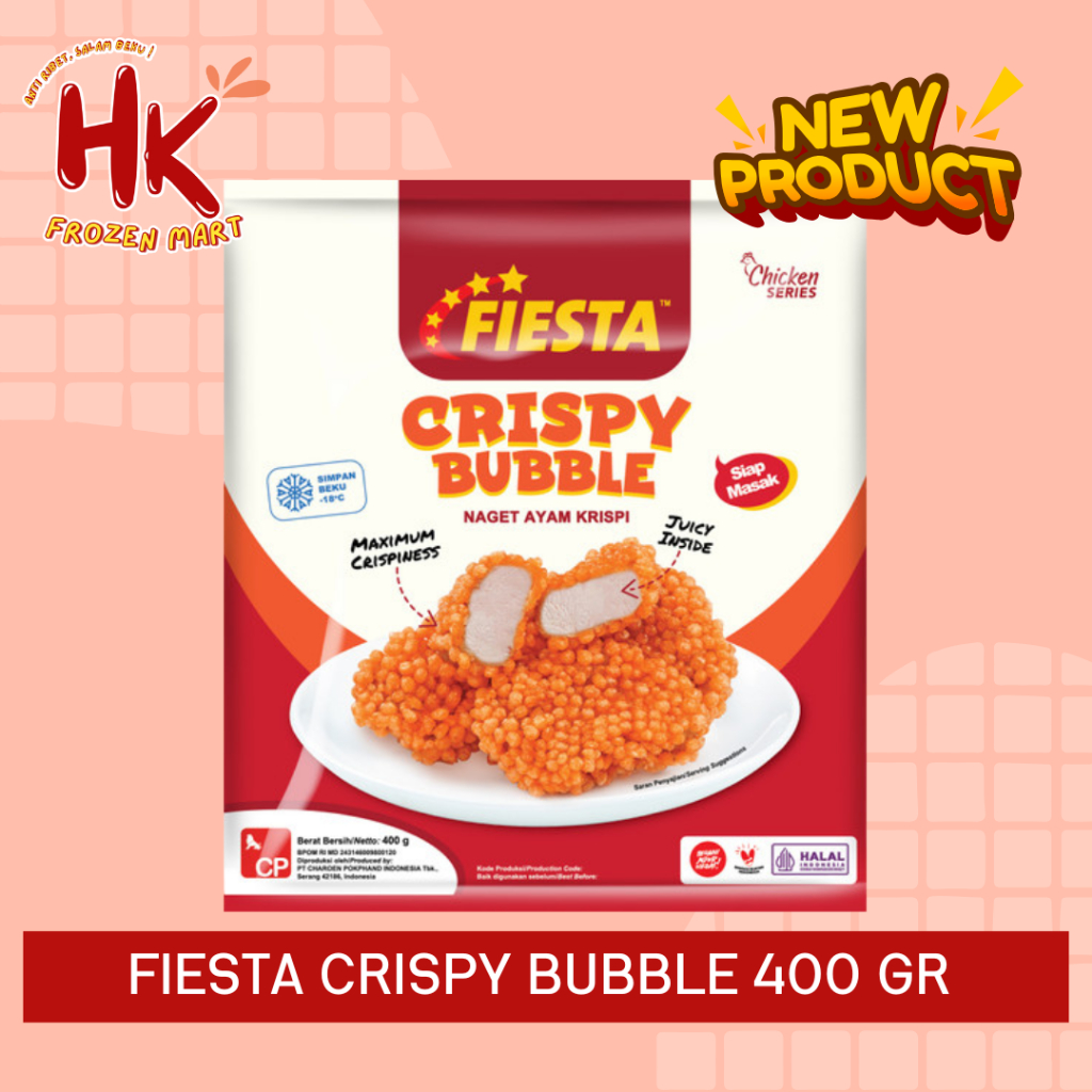 Jual Fiesta Crispy Bubble 400gr | naget ayam krispi kanzler chicken ...
