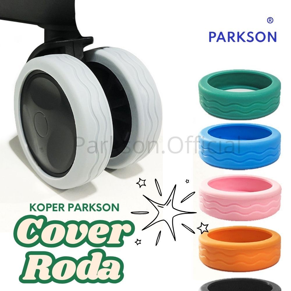 Jual Parkson Cover Roda 8pcs Silikon Pelindung Roda Koper Luggage ...