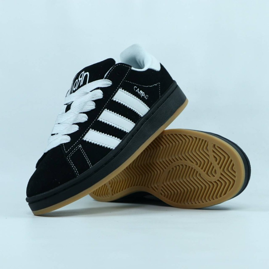Jual Sepatu Campus Black White Gum Suede Sepatu Sneakers Casual Pria ...