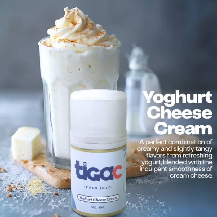Jual Tigac Yoghurt Cheese Cream 60ml Freebase by Tigac | Shopee Indonesia
