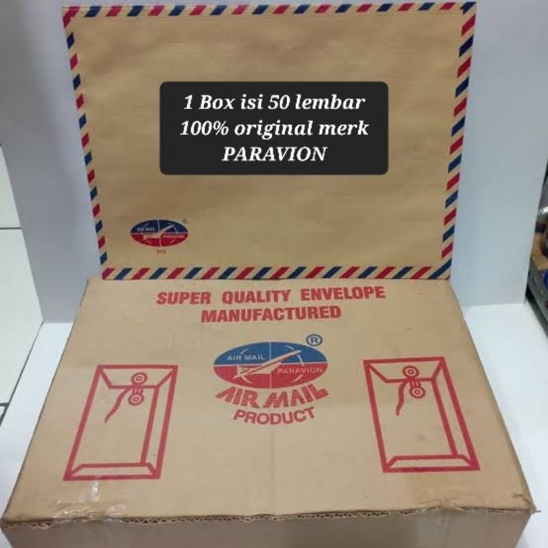 Jual Amplop Tali Airmail 310 Paravion / Map Tali / Map Lamaran Kerja ...