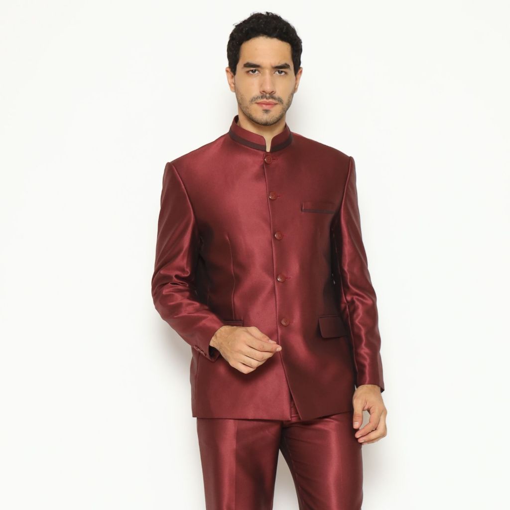 Jual YUNG Setelan Beskap List Pengantin Semi Wool Import Jas Shanghai ...