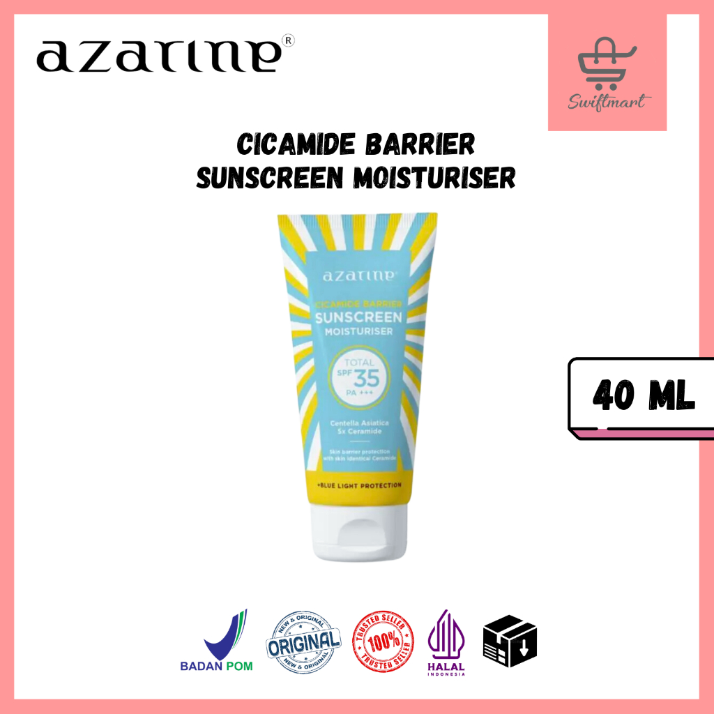 Jual Azarine Cicamide Barrier Sunscreen Moisturiser SPF35 PA+++ | Skin ...