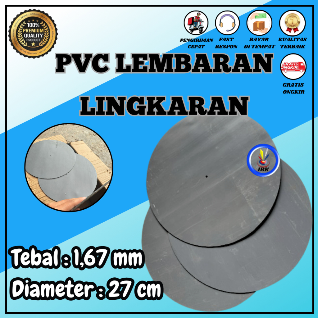 Jual PVC LEMBARAN PIPA PARALON LEMBARAN Lingkaran Ukuran Diameter 27 cm ...