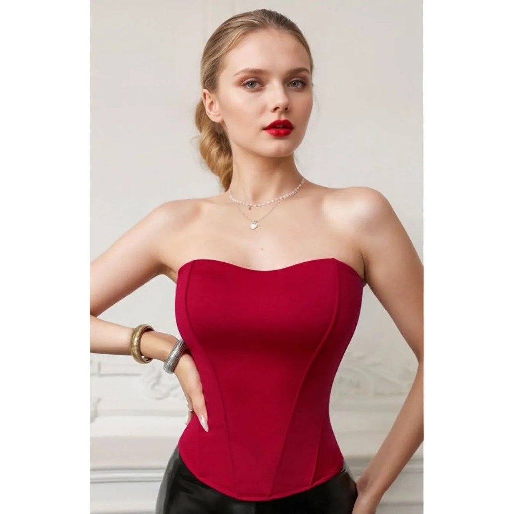 Jual Longtorso Maroon / Kemben Kebaya / Atasan Kebaya / Dalaman Kebaya ...