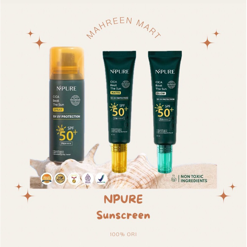 Jual NPURE SUNSCREEN CICA BEAT THE SUN GLOW - MATTE - SPRAY | HEALTHY ...