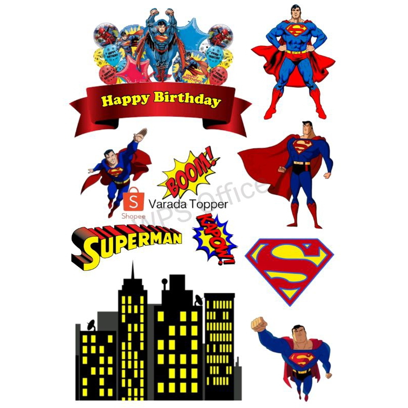 Jual TOPPER SUPERMAN CUSTOM | Shopee Indonesia