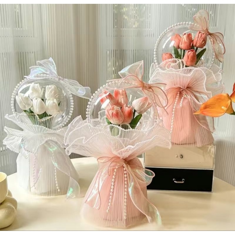 Jual Buket Bunga tulip akrilik 20cm + LED | Shopee Indonesia