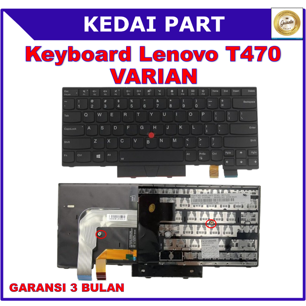 Jual Keyboard Lenovo Thinkpad T470 T480 A475 A485 Backlight Backlit ...