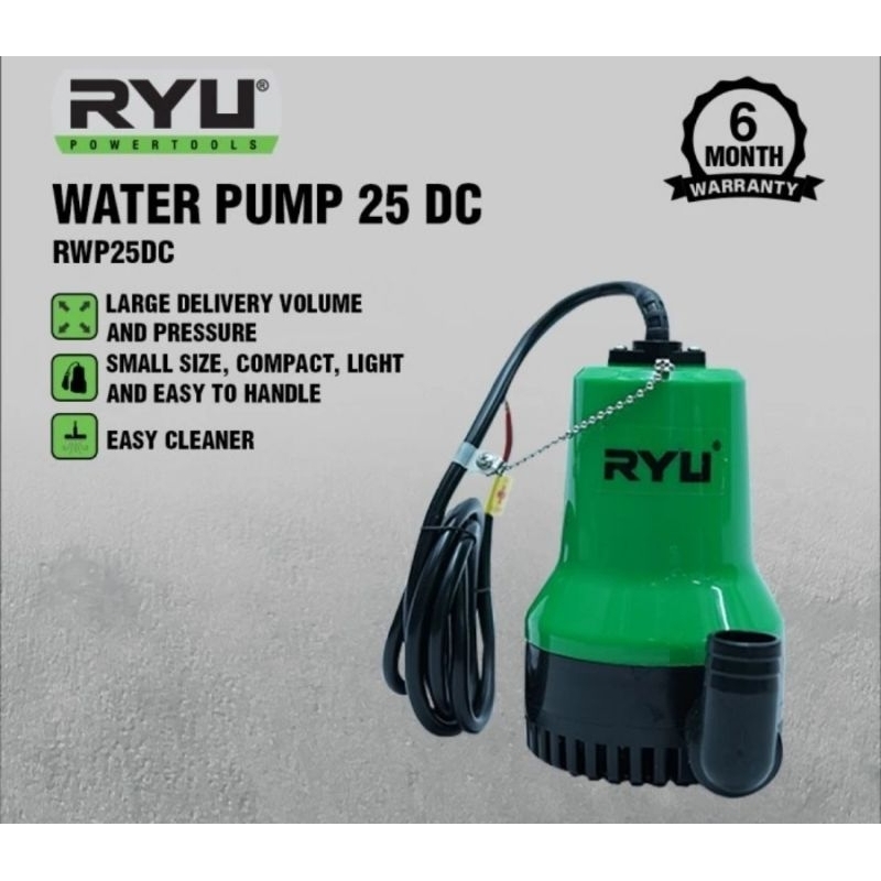 Jual pompa celup ryu DC ( aki ) RWP 25dc / Ryu water pump 25dc | Shopee ...