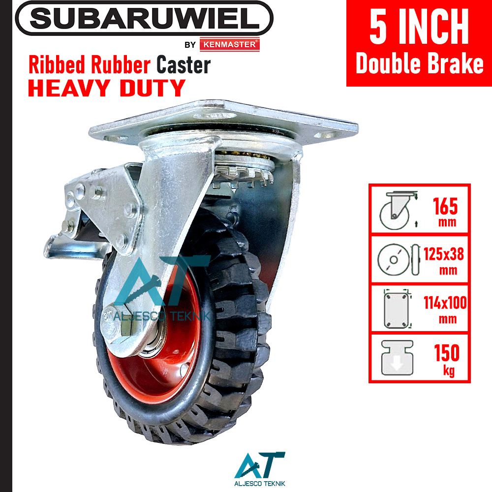 Jual RODA HEAVY DUTY 5 INCH REM KARET KEMBANG TROLI - GEROBAK | Shopee ...