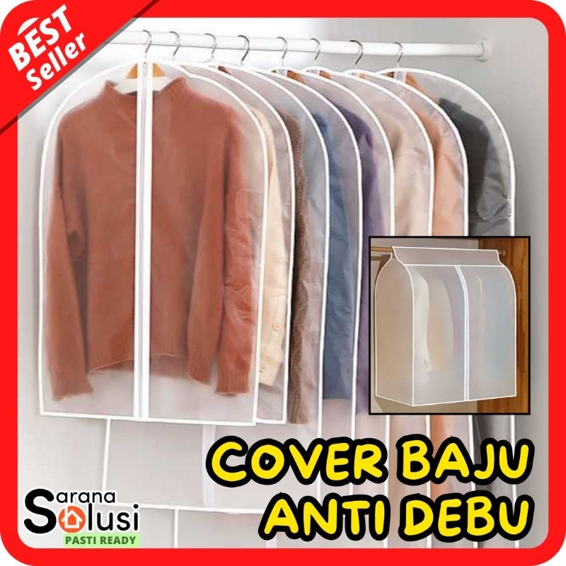 Jual Cover Plastik Pelindung Baju Pakaian Gantung Lemari Transparan ...