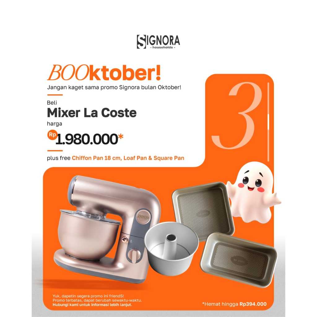 Jual SIGNORA MIXER LA COSTE BONUS FREE GIFT BERGARANSI RESMI 4 Liter ...