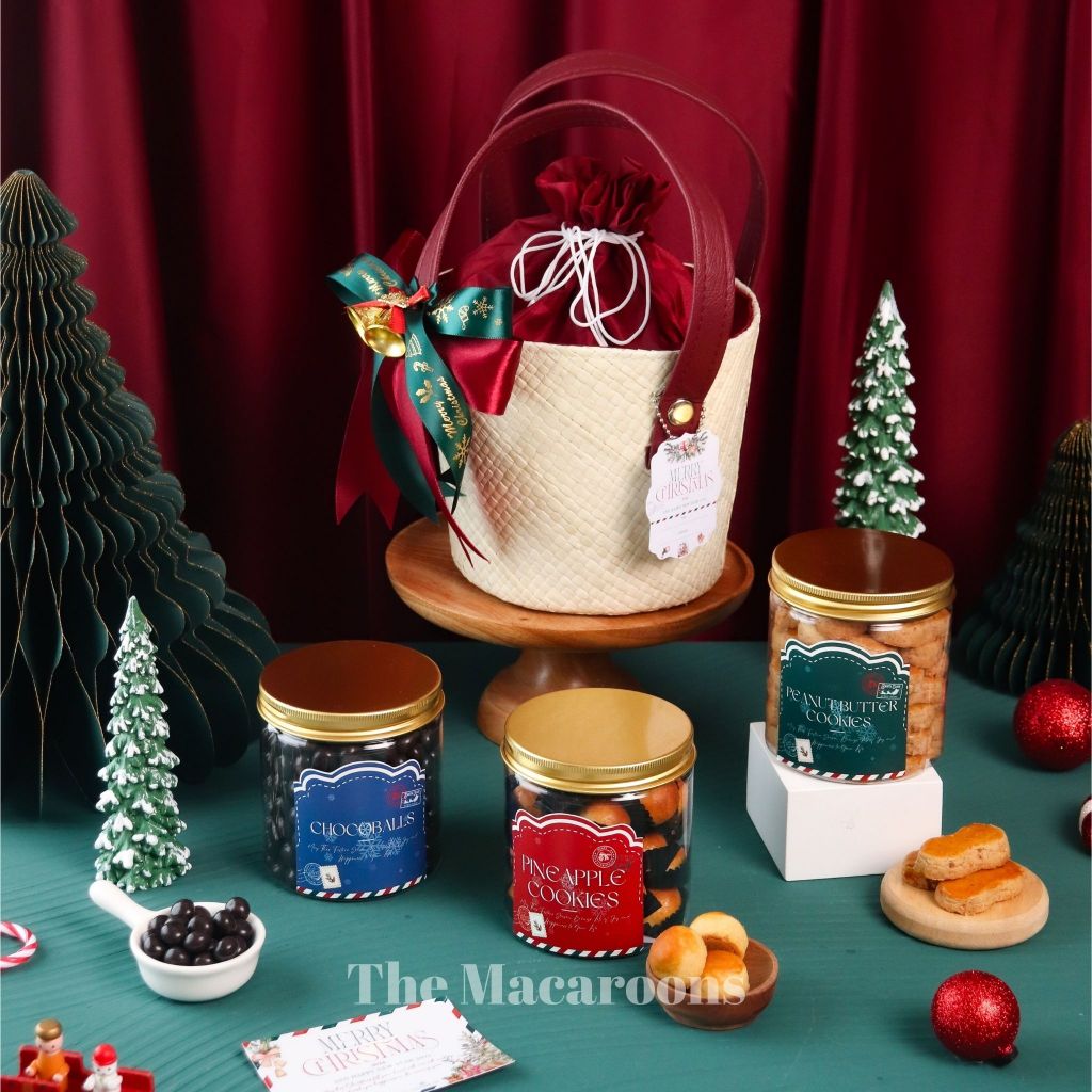 Jual Hampers Tas Anyaman Natal isi Kue Kering - Parsel Christmas ...