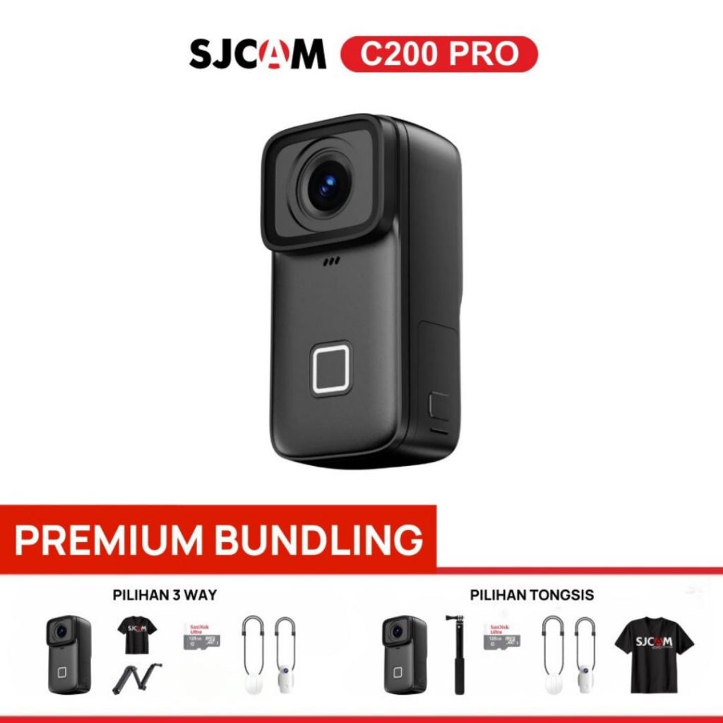 Jual SJCAM C200 PRO Body Action Camera HDR Kamera Mini - BUNDLING PREMIUM | Shopee Indonesia