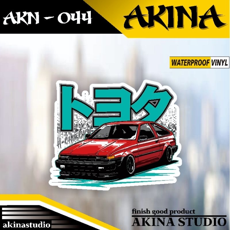 Jual sticker vinyl anti air ae86 red city | stiker vinyl anti air ae86 ...
