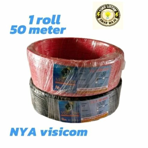 Jual Kabel Listrik Nya Visicom Sni 1x1,5 mm 50 Meter | Shopee Indonesia
