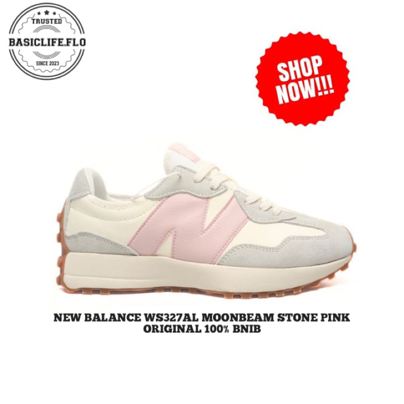 Jual (BSL) New Balance WS327AL Moonbeam Stone Pink Original 100% BNIB ...