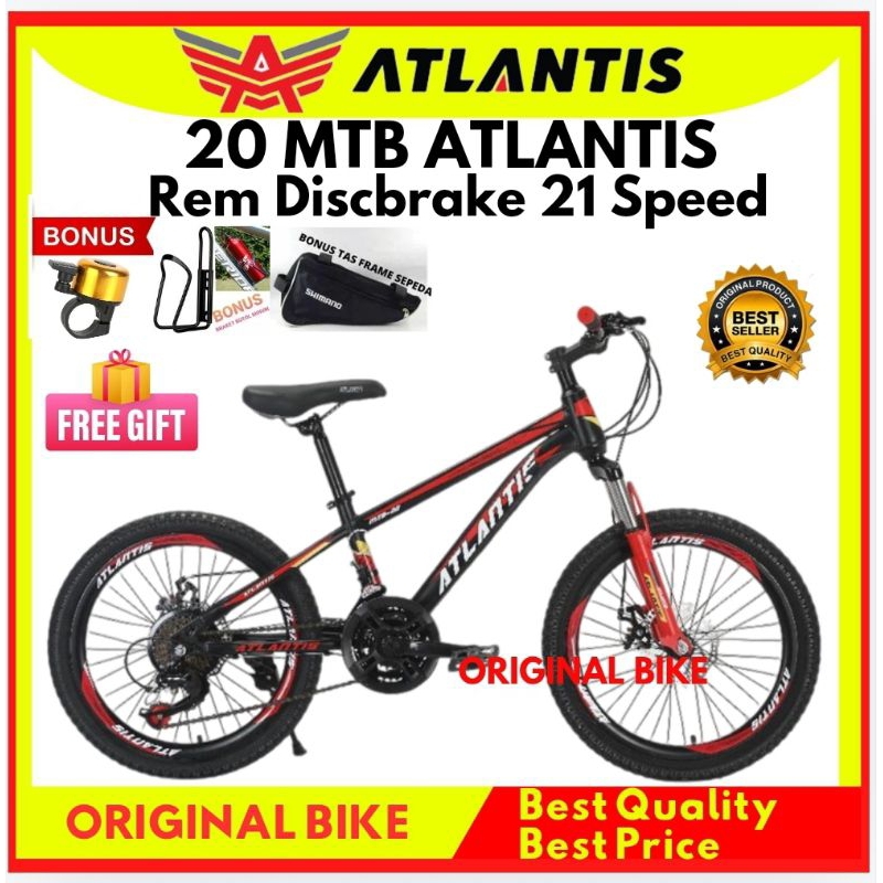Jual SEPEDA GUNUNG 20 MTB ATLANTIS 680 TEM DISCBRAKE 21 SPEED TERBARU ...