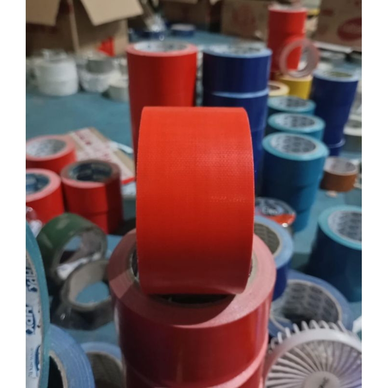 Jual Lakban-cloth tape warna merah 5cmx12m | Shopee Indonesia