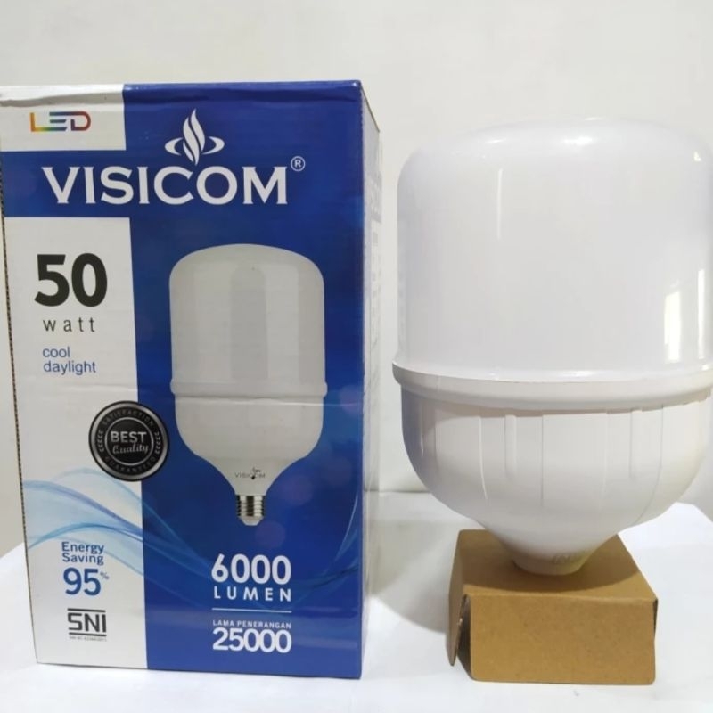 Jual Lampu Visicom LED Bulb 50Watt Cool Daylight Capsul Cahaya Putih Super Terang Bergaransi 1 ...